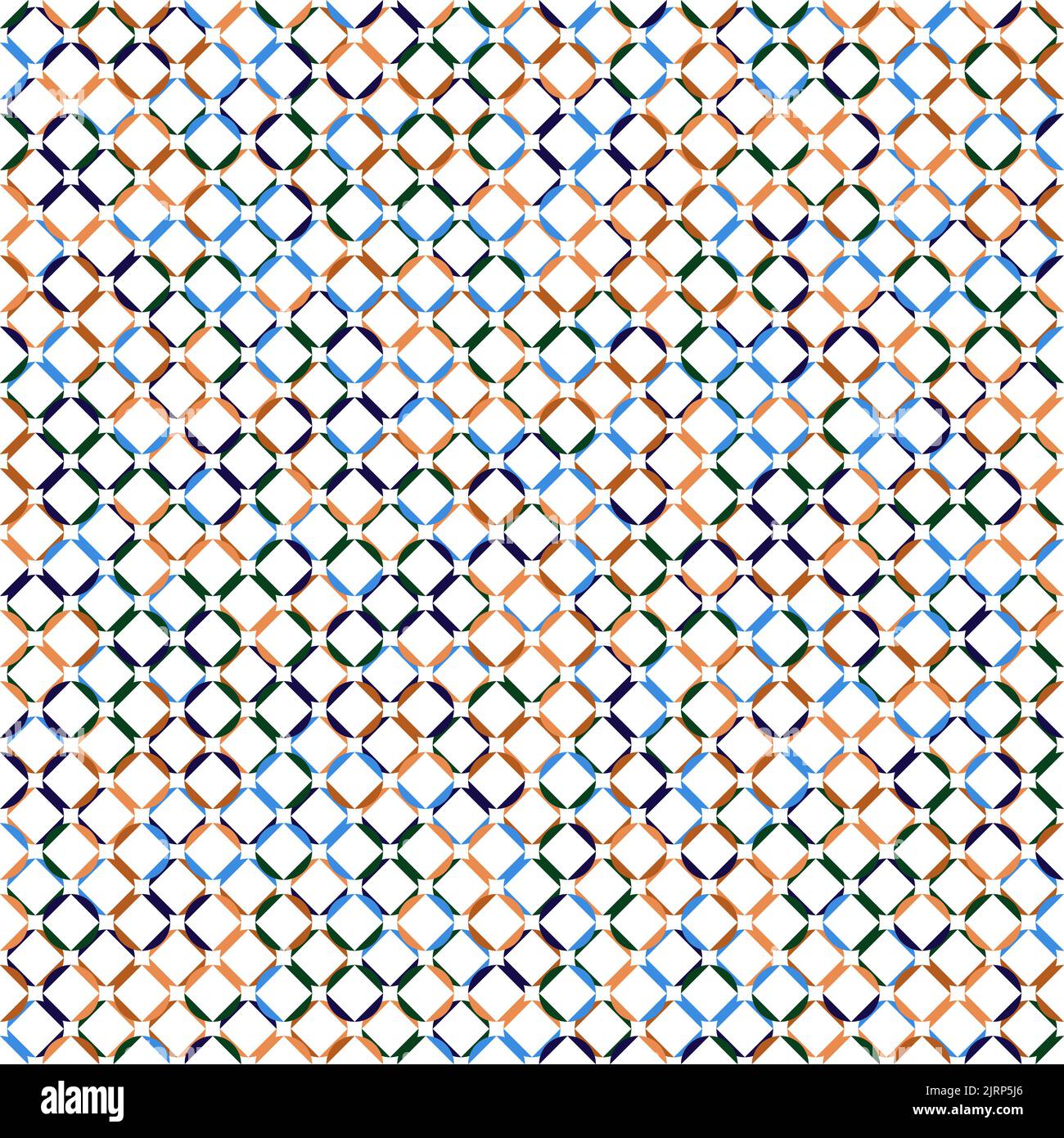 Colorised Rhombuses tiles tessellation pattern illustration Stock ...
