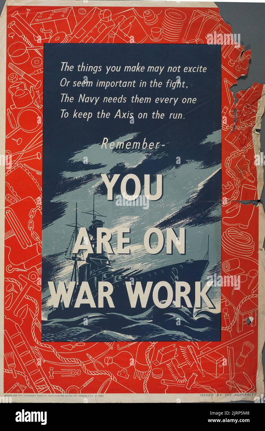 Poster, 'The things you make', Early 1940s, London, by Multi Machine ...