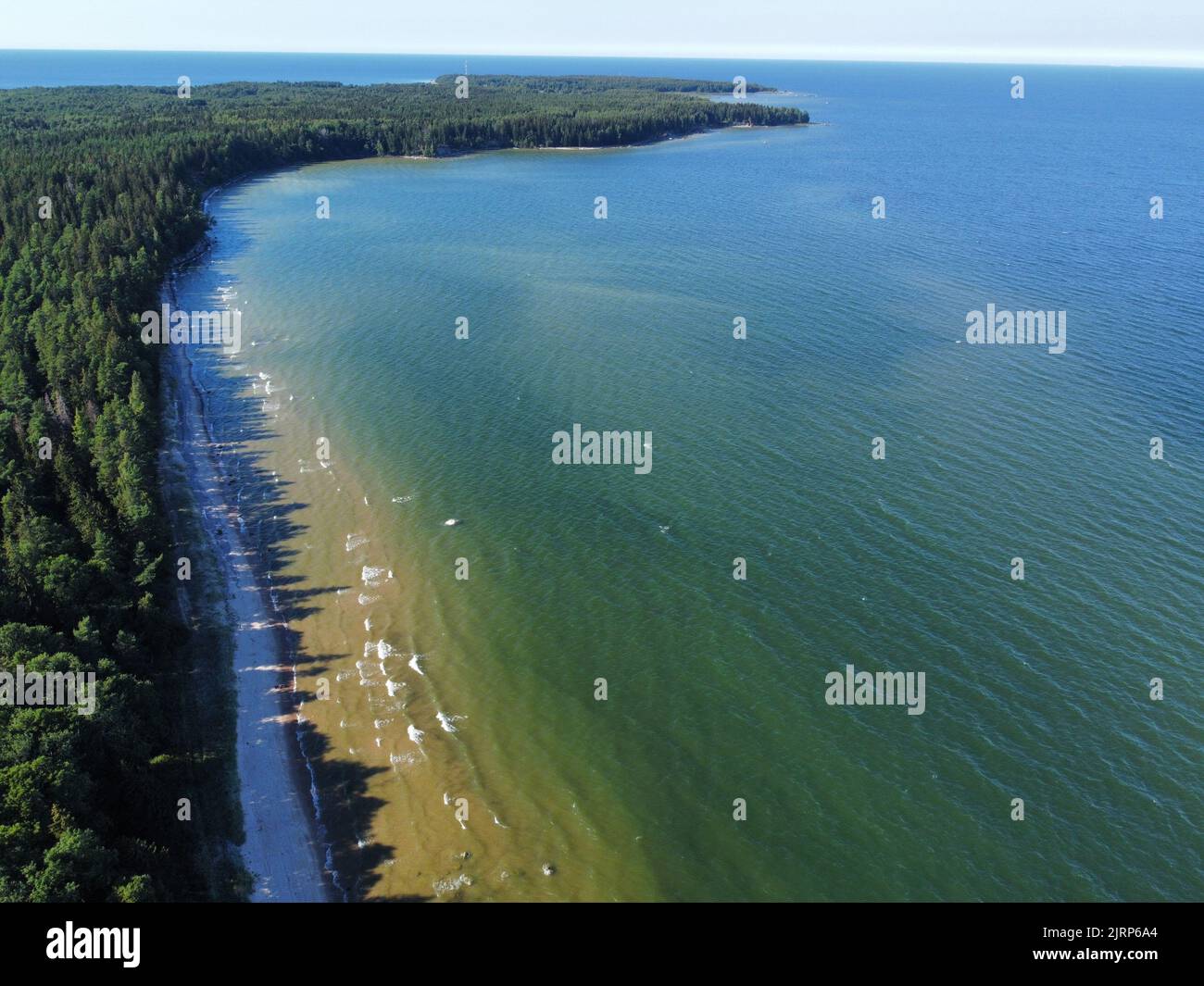 An aerial view of the sea in Northern Estonia Stock Photo - Alamy