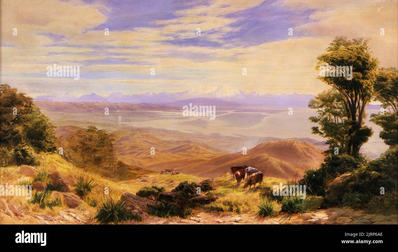 Landscape, Nelson 1871, 1871, New Zealand, by John Gully. Gift of the ...