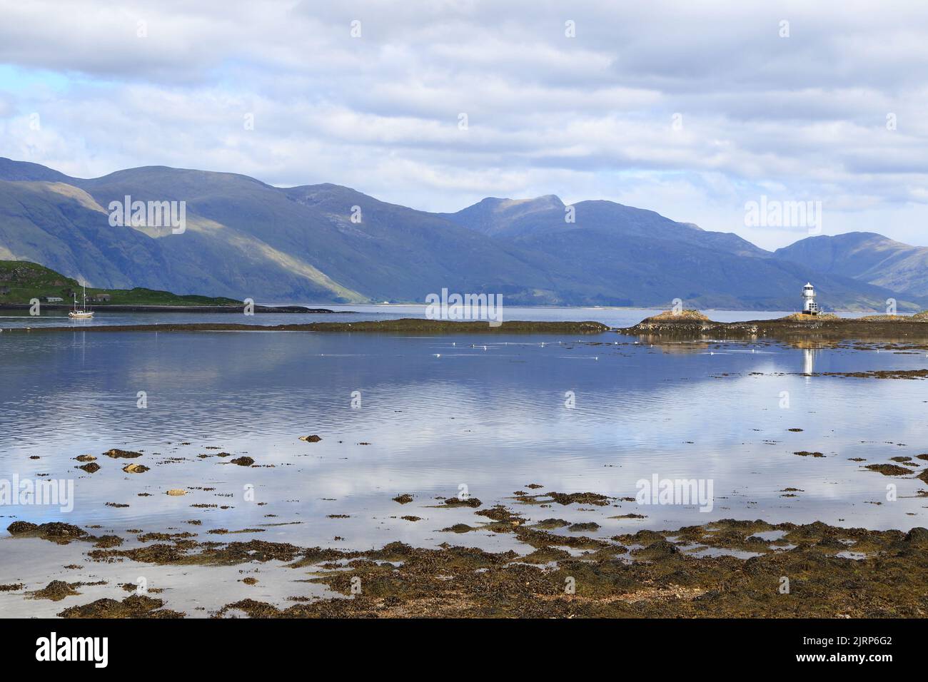 Port Appin, just north of Loch Creran. Looking directly across the ...