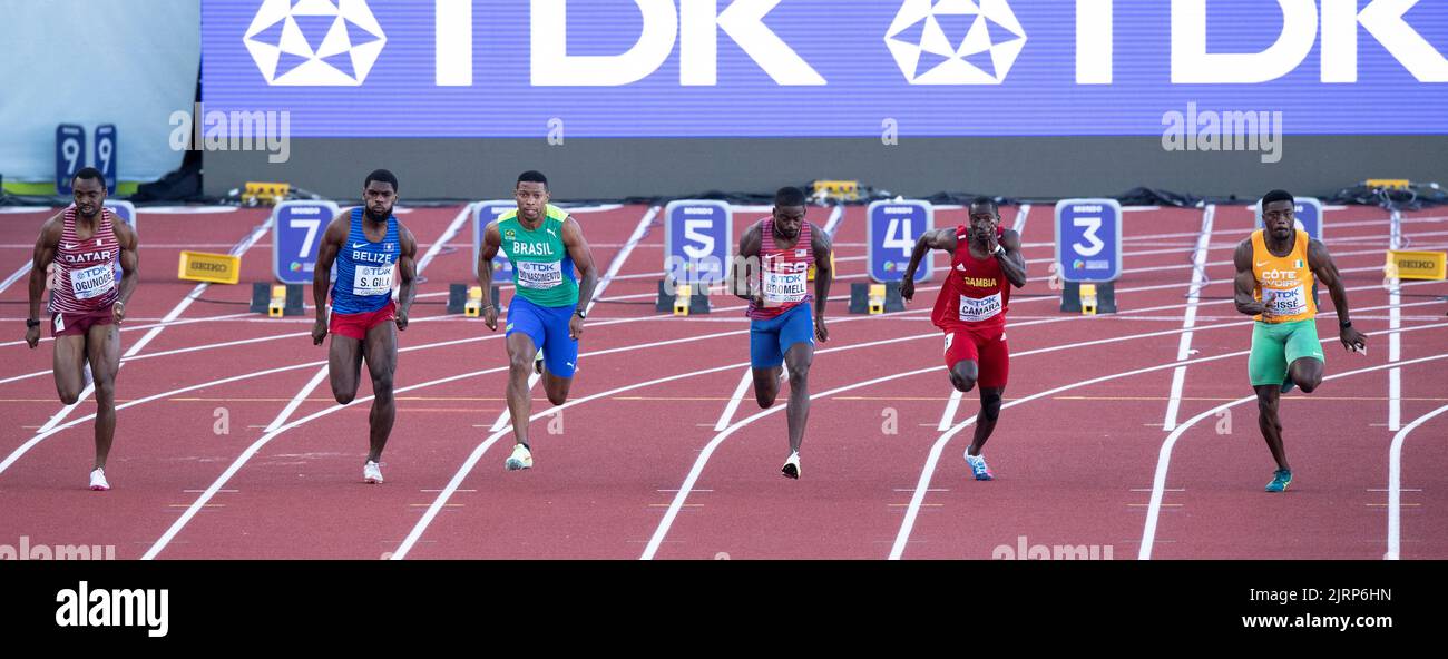 Femi Ogunode, Shaun Gill, Rodrigo Do Nascimento, Trayvon Bromell ...