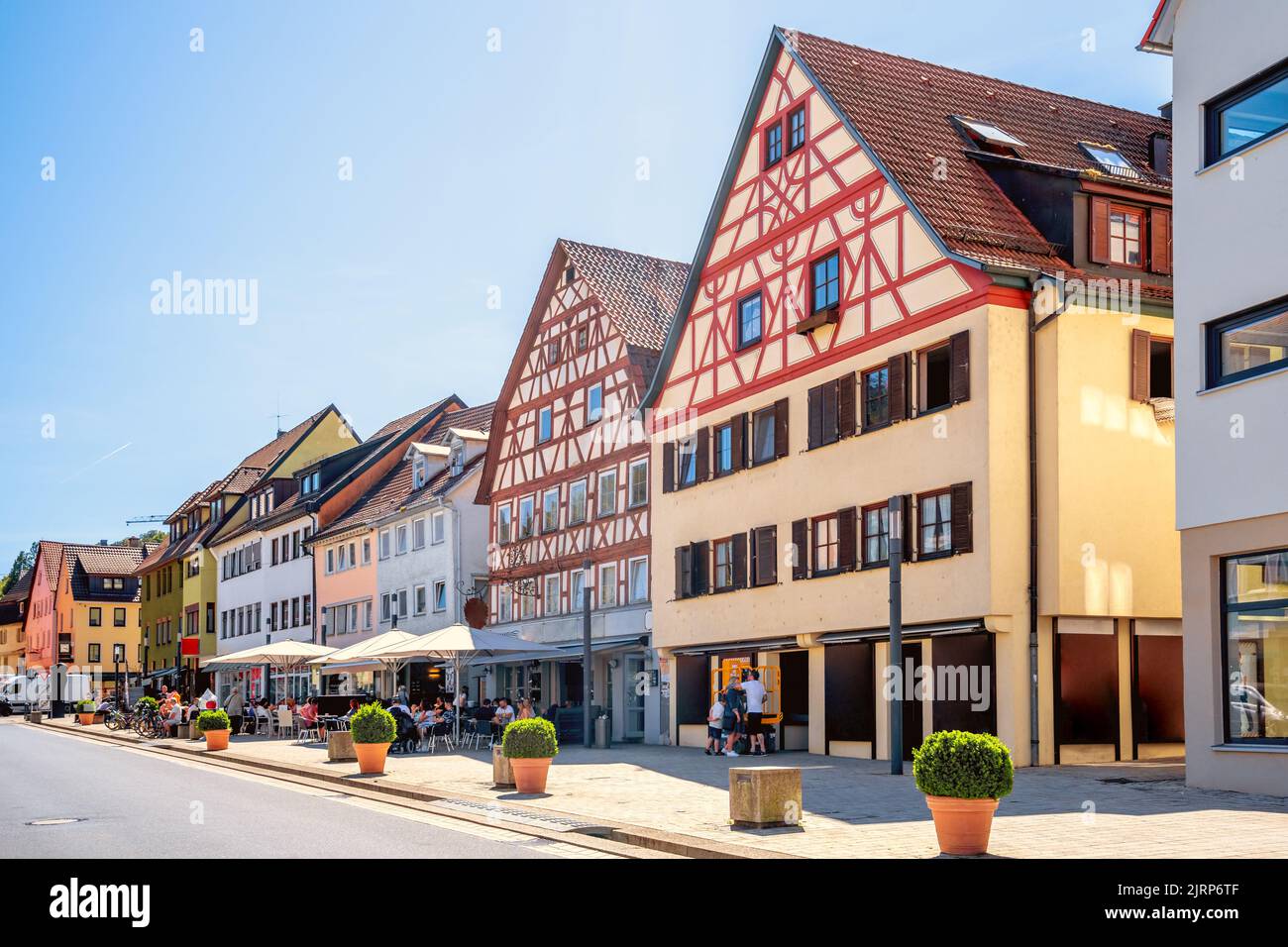 Historical city in Kuenzelsau, Germany Stock Photo - Alamy