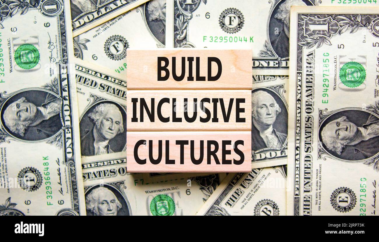 Build inclusive cultures symbol. Concept words Build inclusive cultures ...