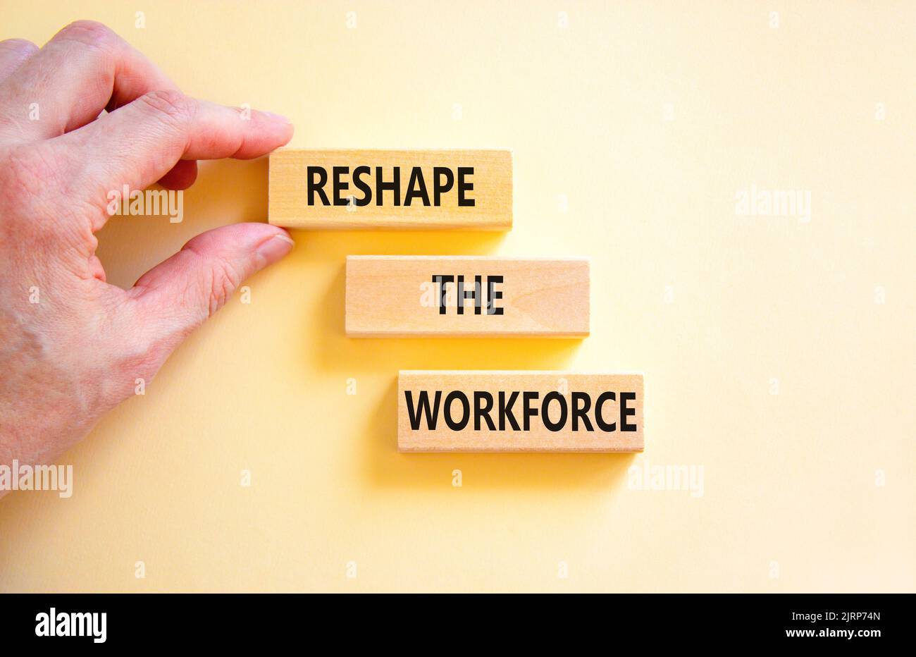 Reshape the workforce and support symbol. Concept words Reshape the ...