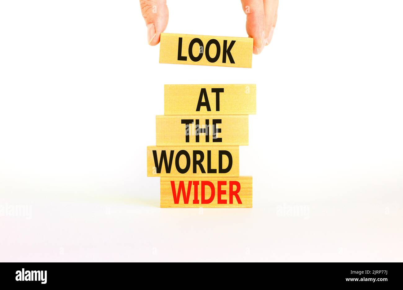 Look at the world wider symbol. Concept words Look at the world wider ...