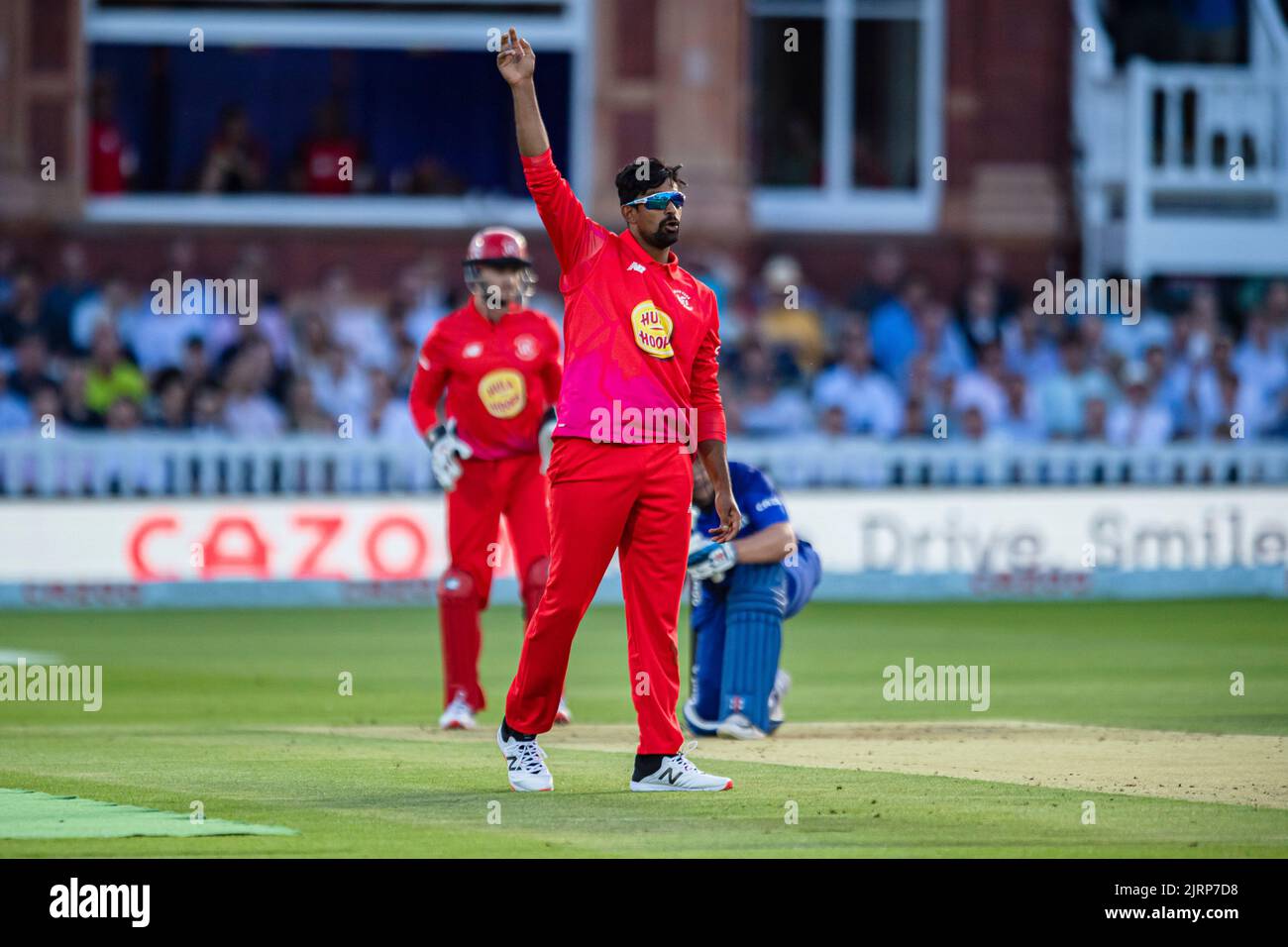 LONDON, UNITED KINGDOM. 24th Aug, 2022. Ish Sodhi of Welsh Fire during ...