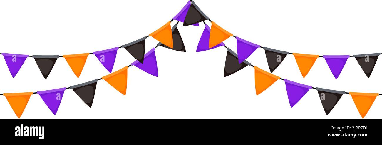 Orange pennant flags hi-res stock photography and images - Alamy