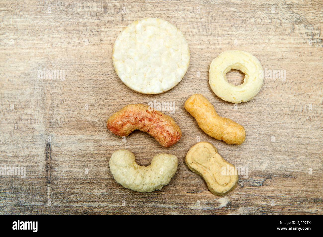 A selection of assorted child puffs and biscuits. Suitable for small ...