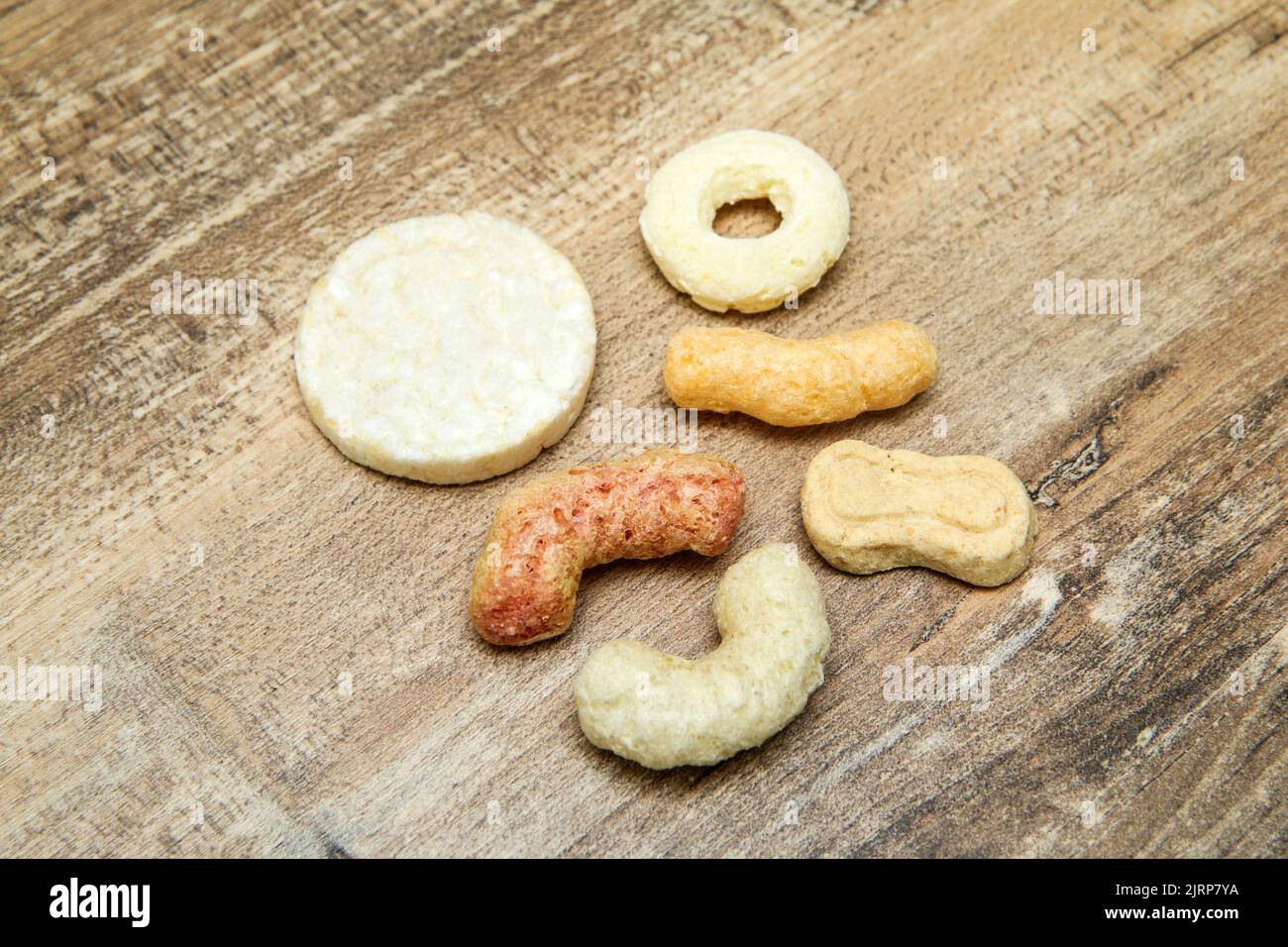 A selection of assorted child puffs and biscuits. Suitable for small ...