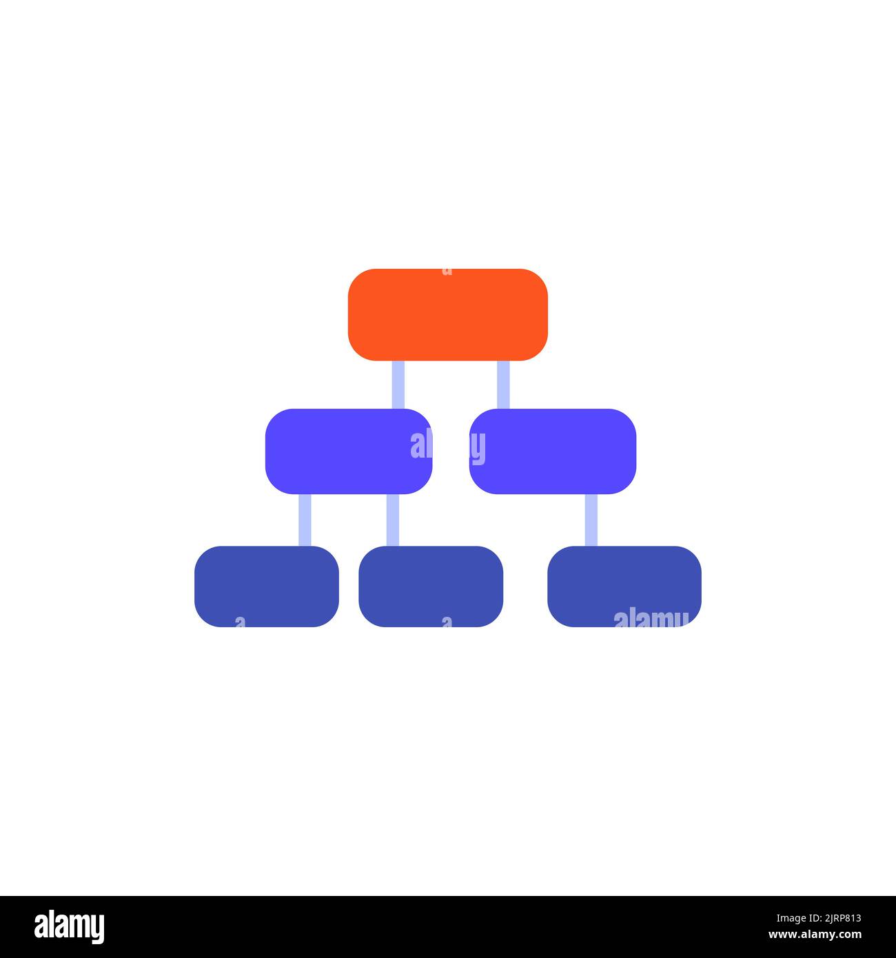 Flow chart icon on white, flat vector Stock Vector Image & Art - Alamy