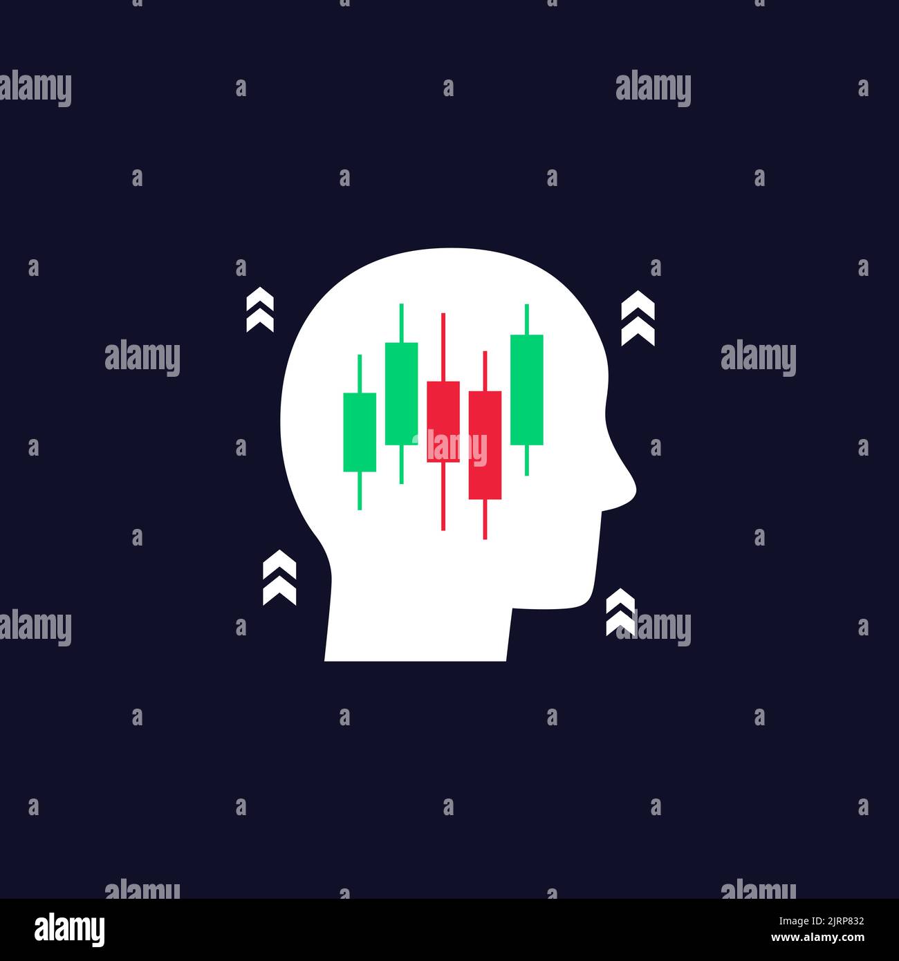 trader, broker icon with a head, vector Stock Vector Image & Art - Alamy