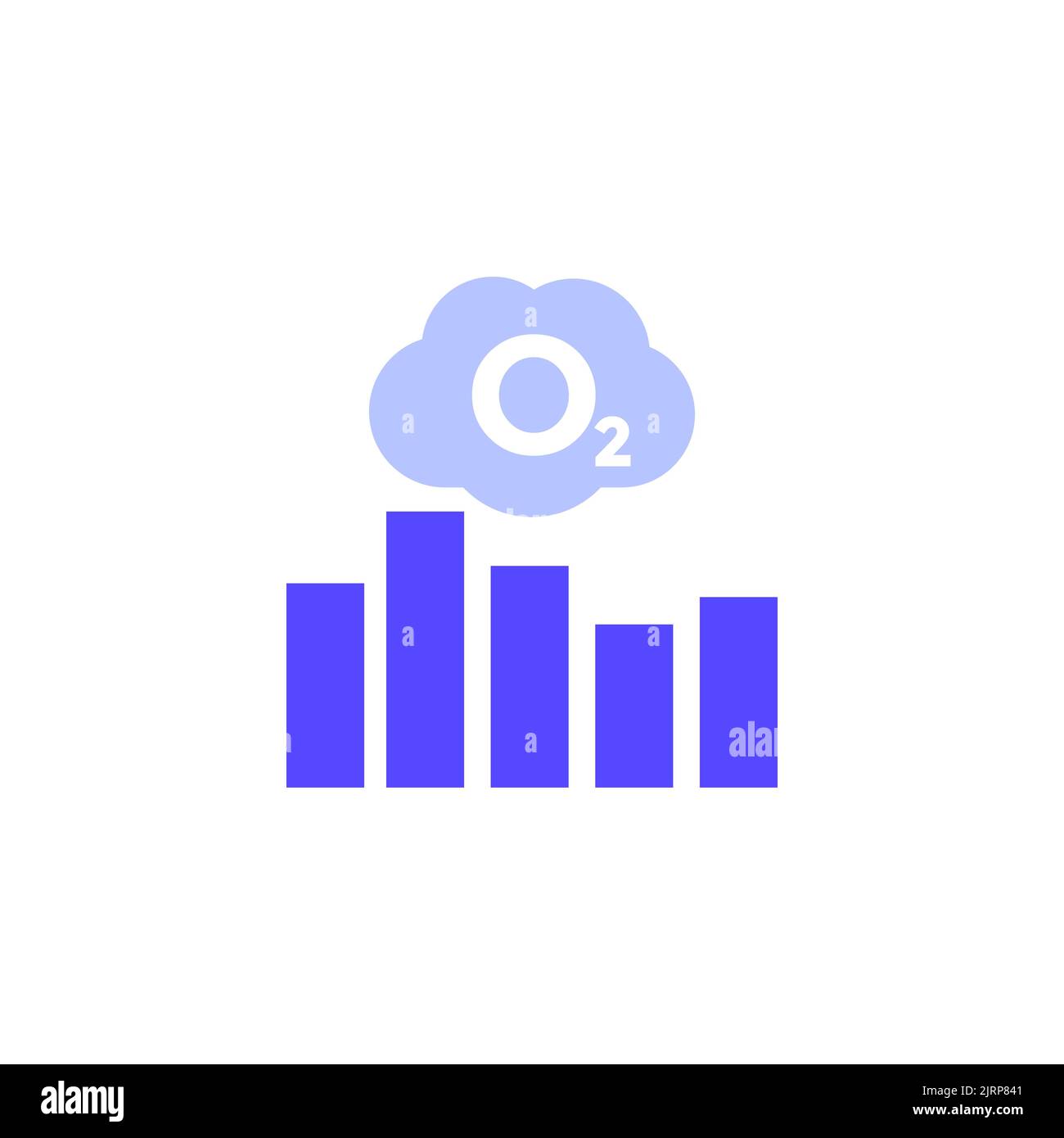 oxygen level icon with a chart Stock Vector Image & Art - Alamy