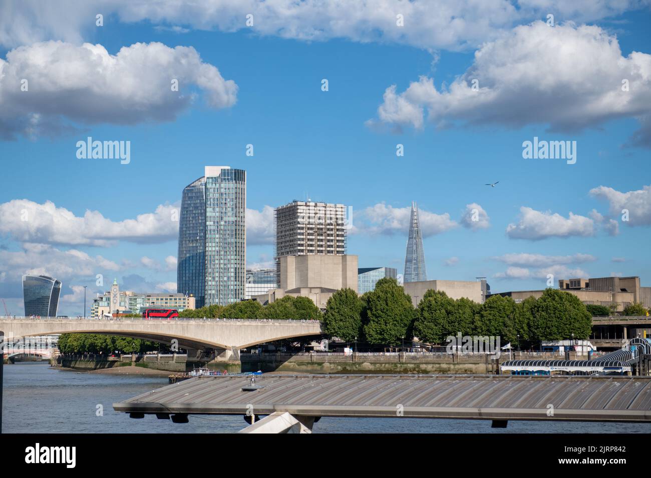Waterloo Bridge and London skyline Stock Photo - Alamy