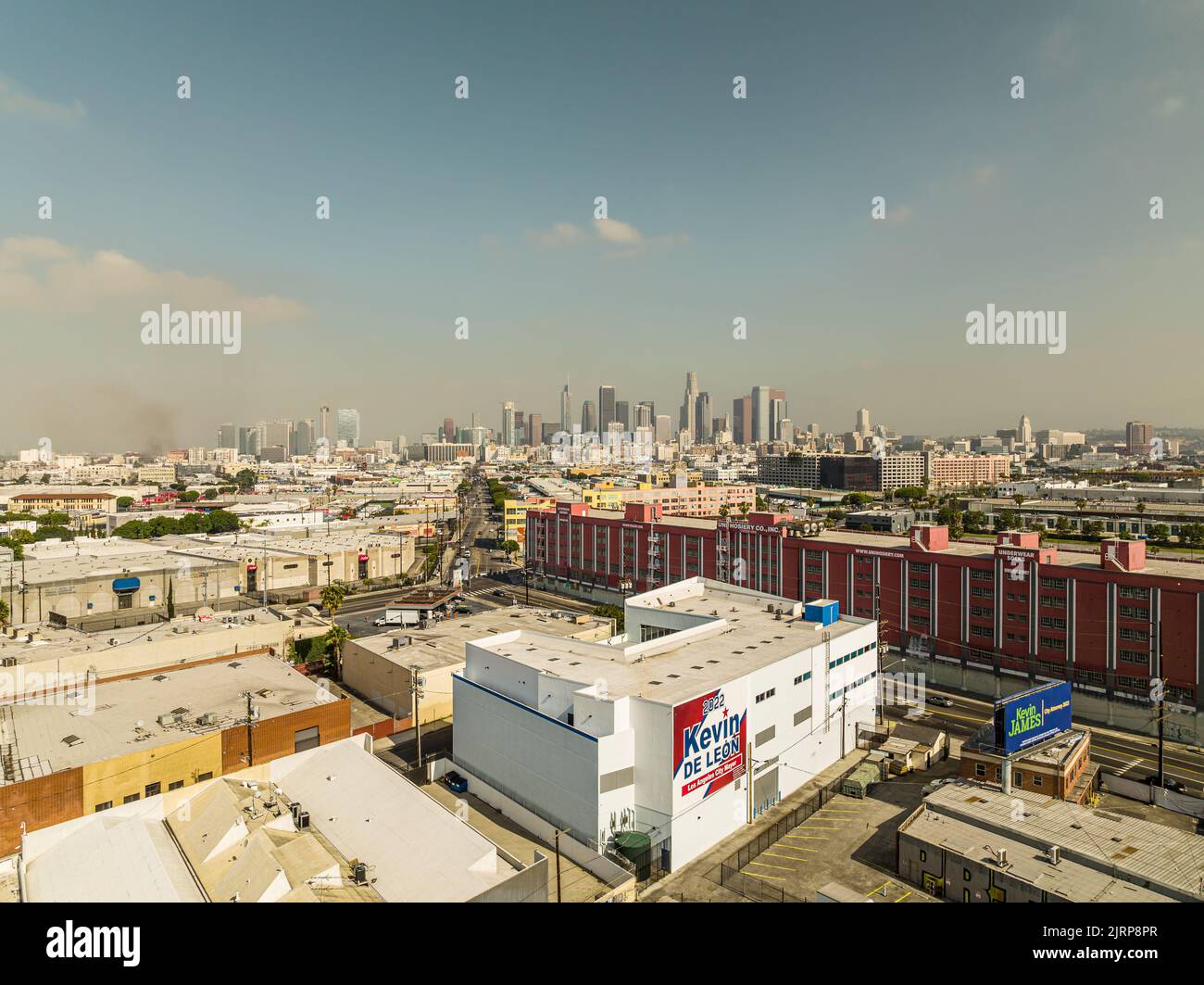 Downtown Los Angeles from the Southeast Stock Photo - Alamy