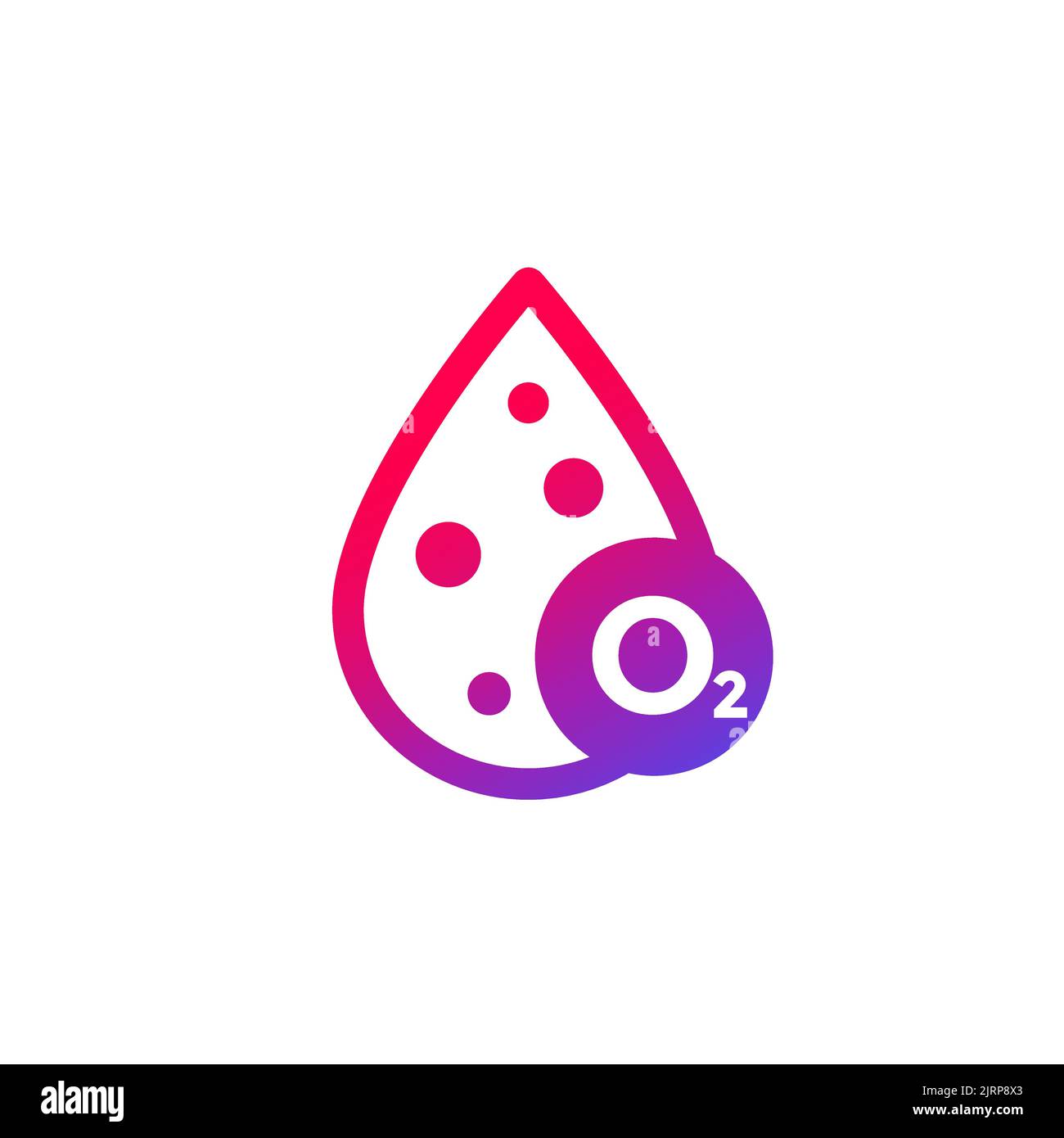 oxygen in blood icon, O2 monitoring Stock Vector Image & Art - Alamy