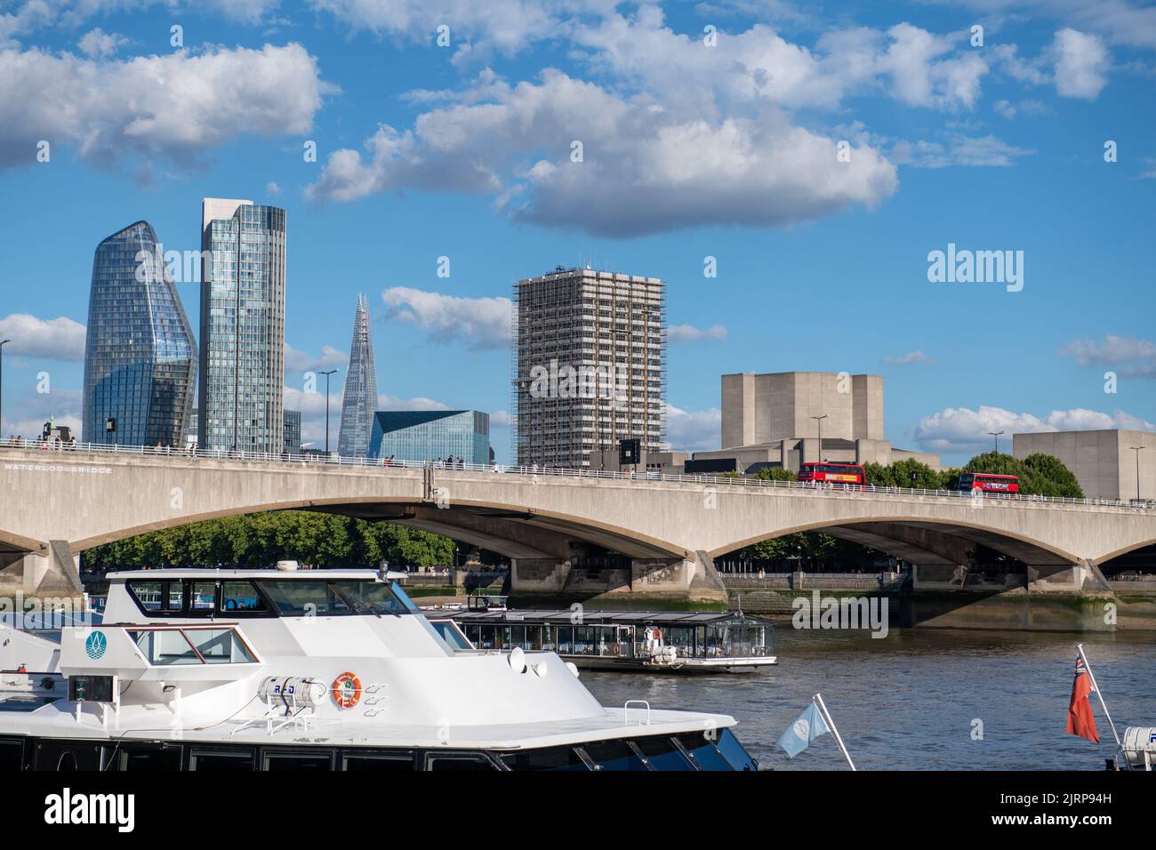 Waterloo Bridge and London skyline Stock Photo - Alamy