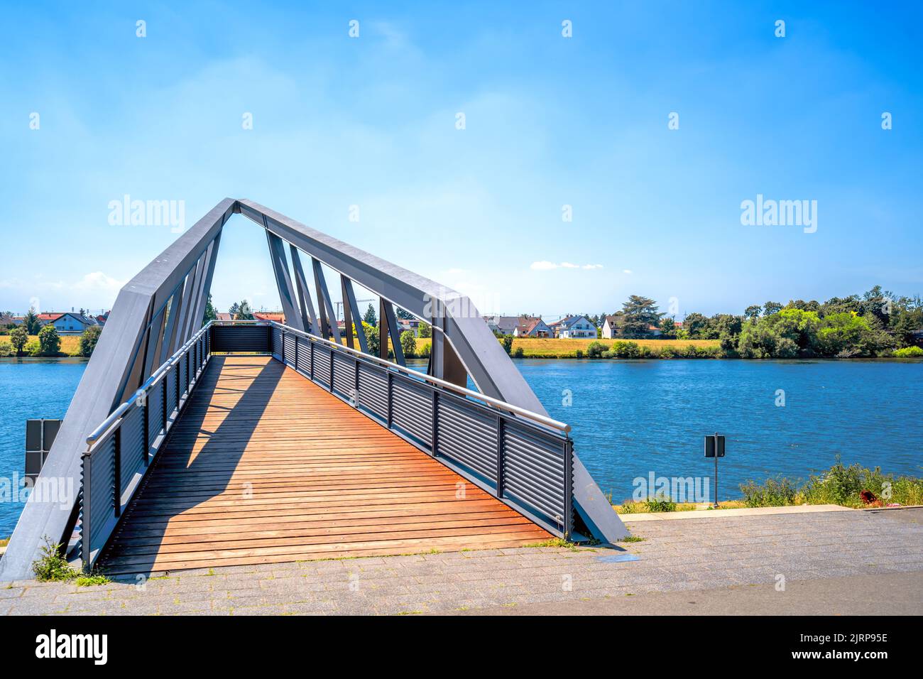 Rhine Promenade of Ladenburg, Germany Stock Photo - Alamy
