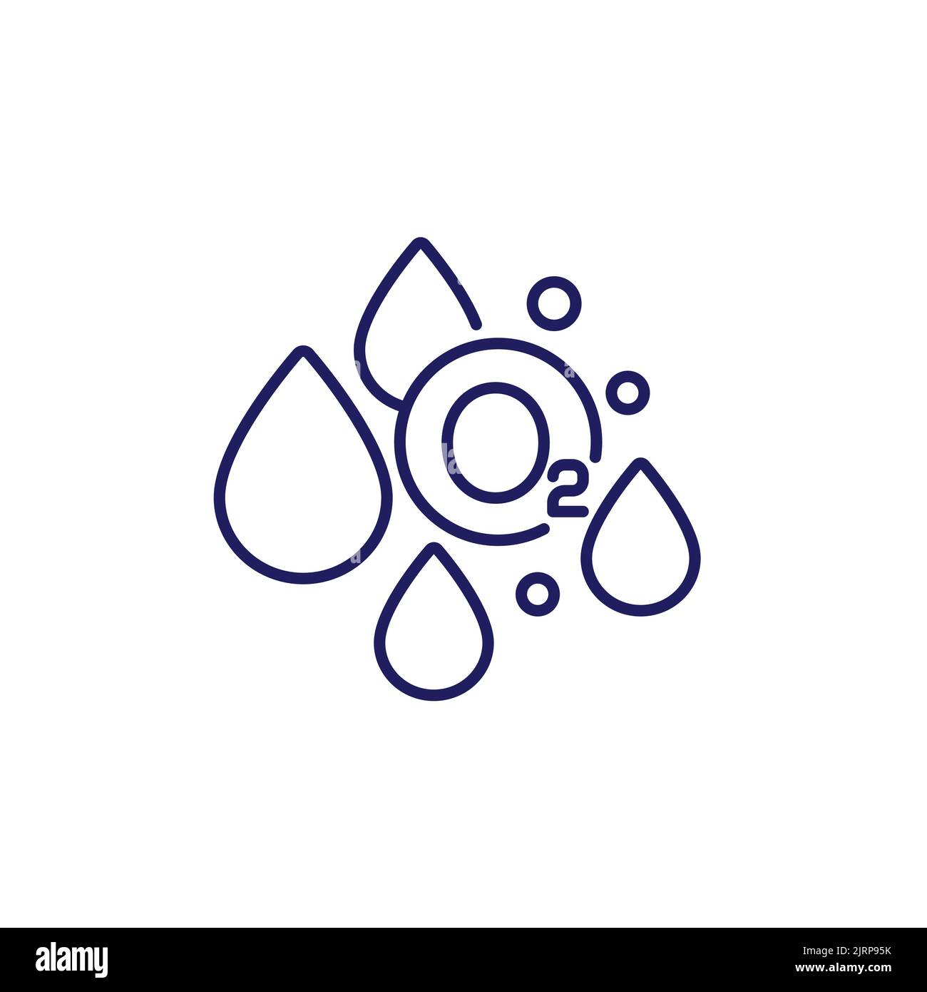 oxygen in blood, O2 line icon Stock Vector Image & Art - Alamy