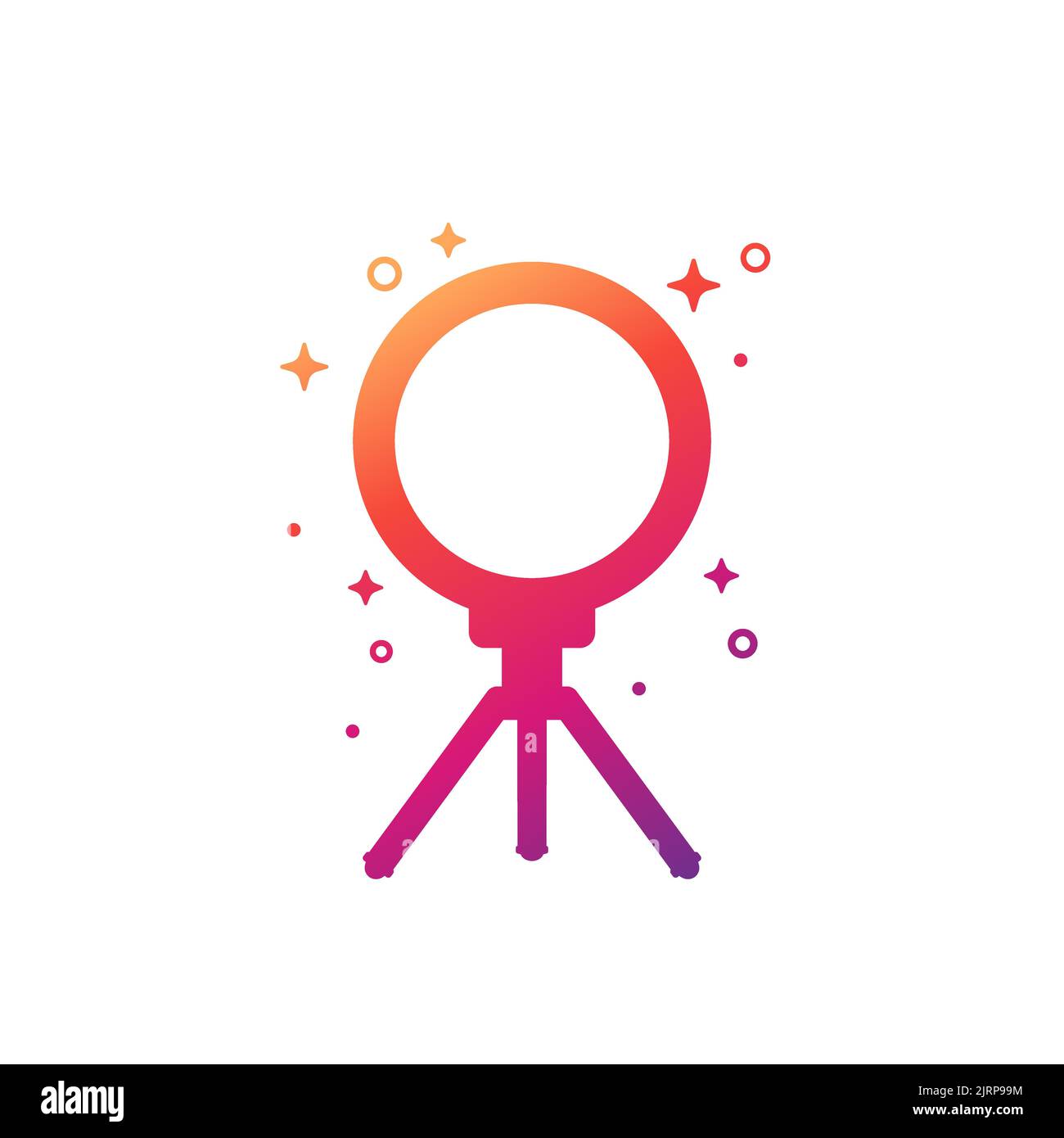 Led ring lamp on Stock Vector Images - Alamy