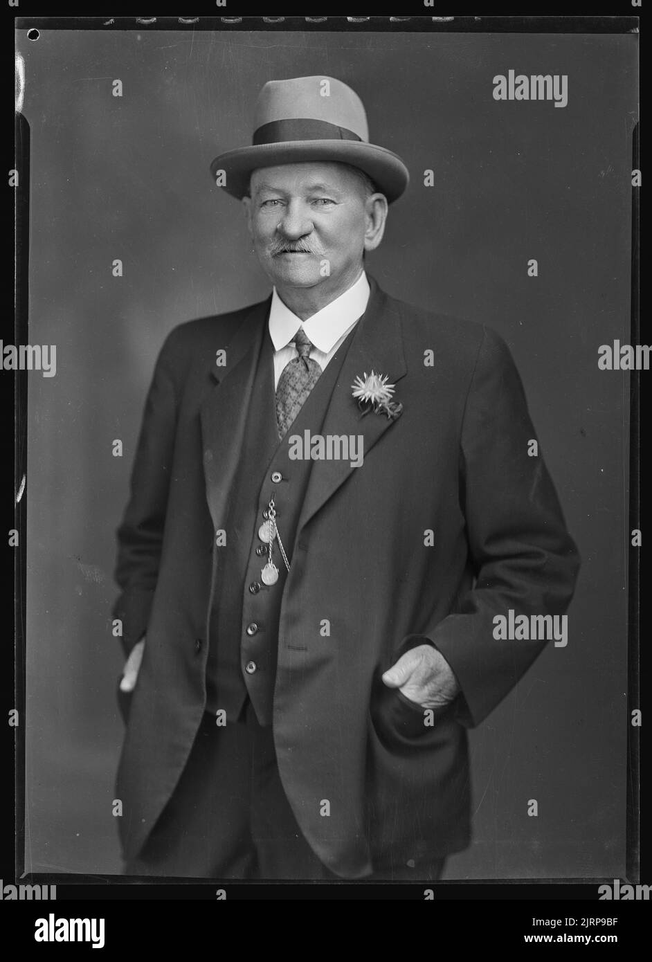 Portrait of Mr Richard Cock, circa 1928, maker unknown. F B Butler ...