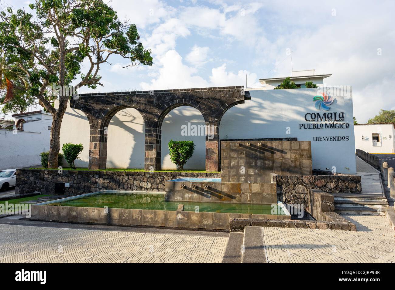 Entrance to the magical town of Comala Stock Photo - Alamy