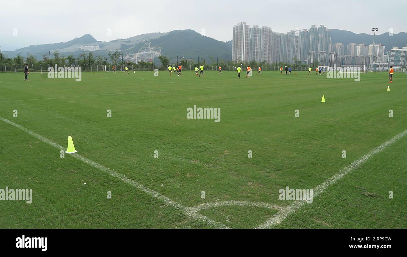 Athletes, soccer players in training Stock Photo - Alamy