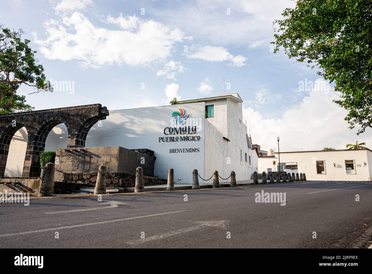 Entrance to the magical town of Comala Stock Photo - Alamy