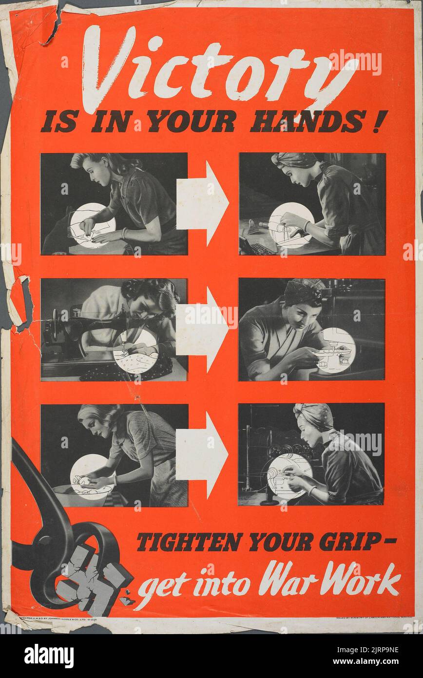 Poster, 'Victory Is In Your Hands!', Early 1940s, United Kingdom, by ...