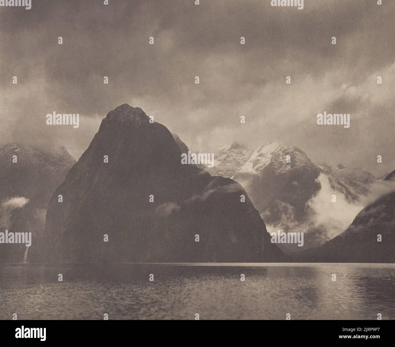 Nature's mood, Milford Sound, 1920s, Milford Sound, by Harry Moult ...