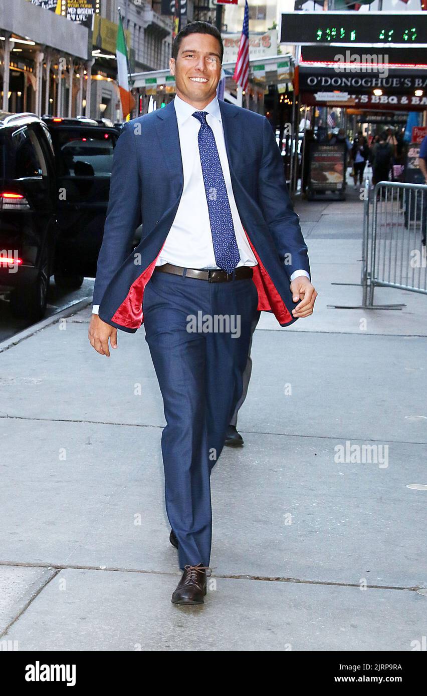 August 25, 2022 Will Reeve on the set of Good Morning America in New ...