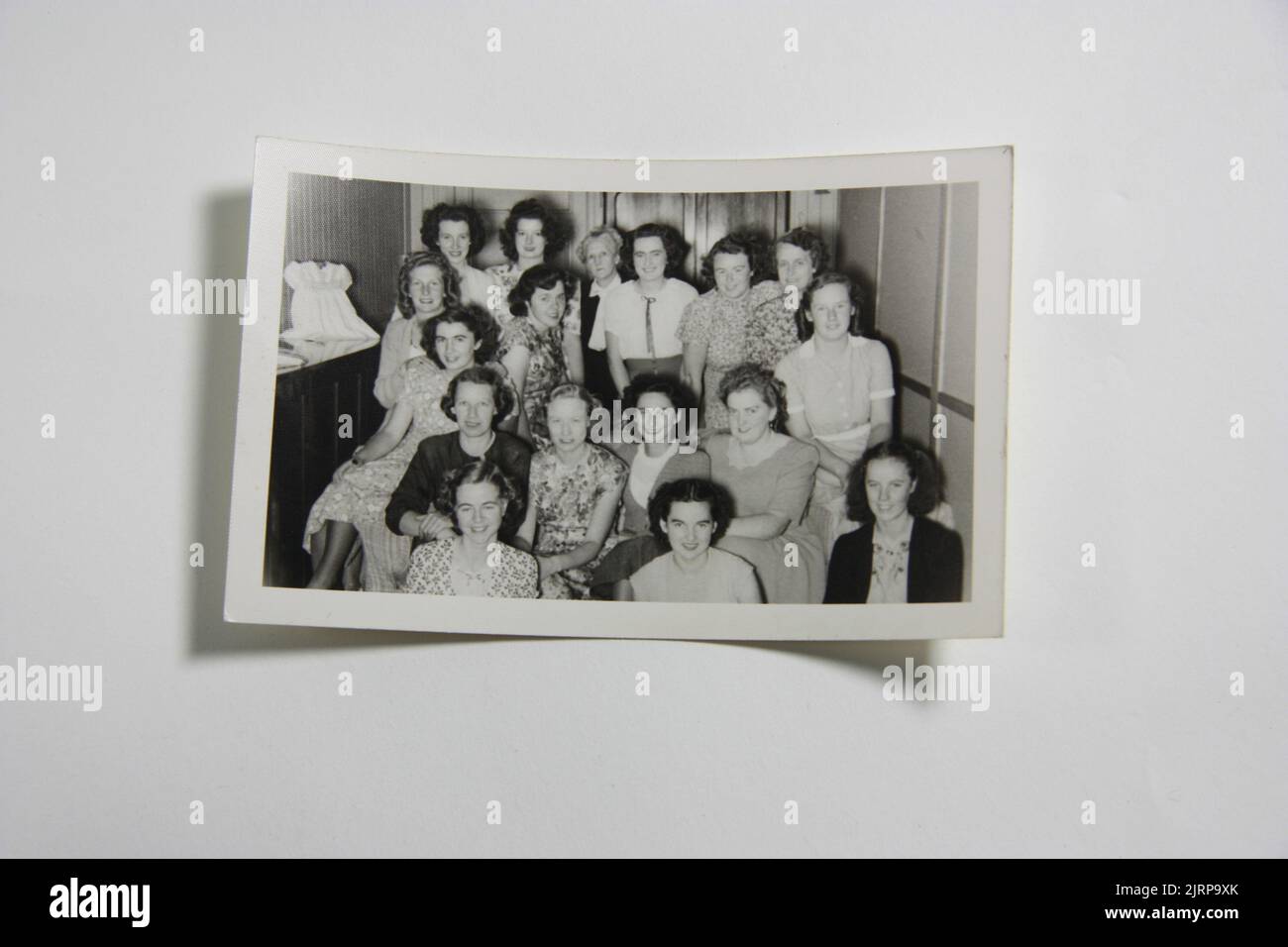 Photograph of Mary Ruddock with a group of women [probably her staff ...