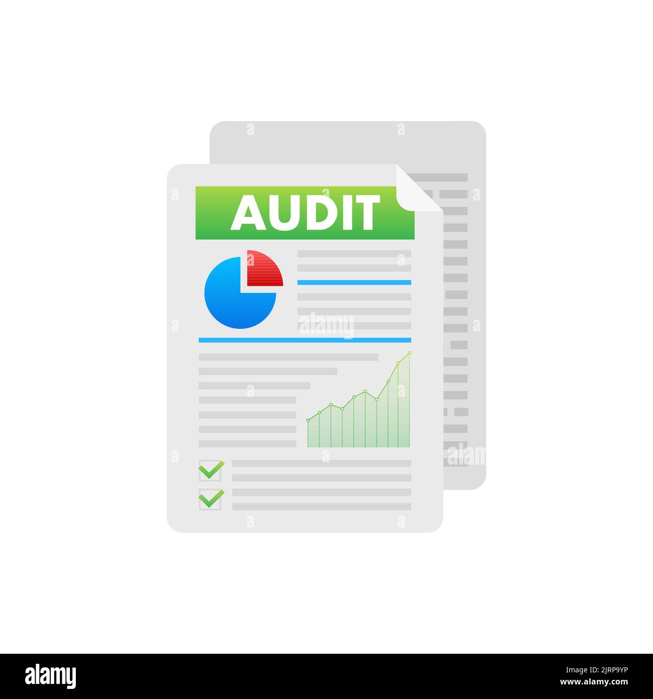 Auditing concepts. Tax process. Data analysis result. Vector stock ...