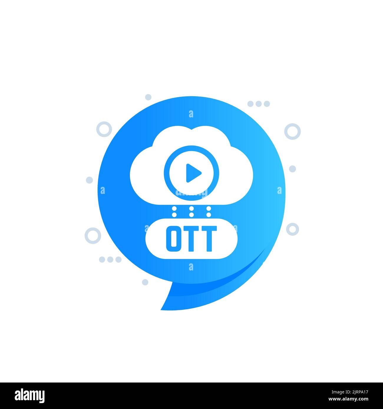 OTT platform icon with a cloud, vector Stock Vector Image & Art - Alamy