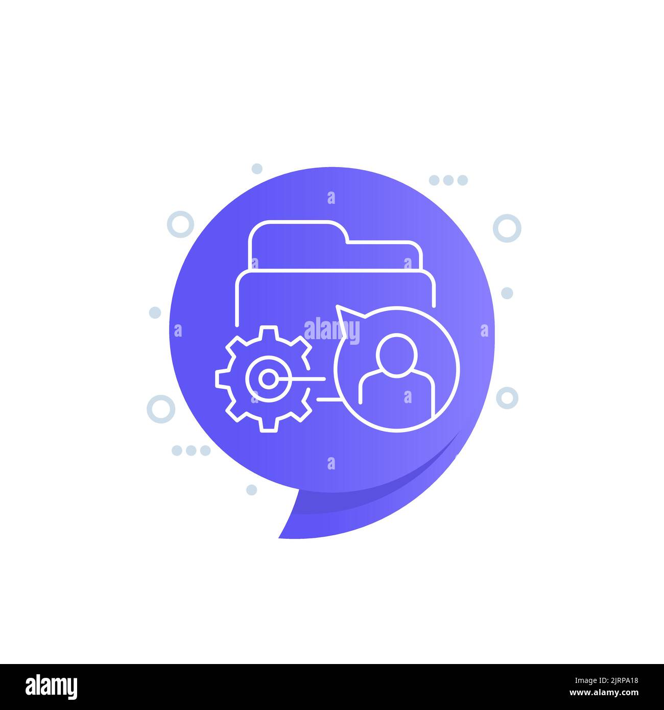 project manager line icon for web Stock Vector Image & Art - Alamy