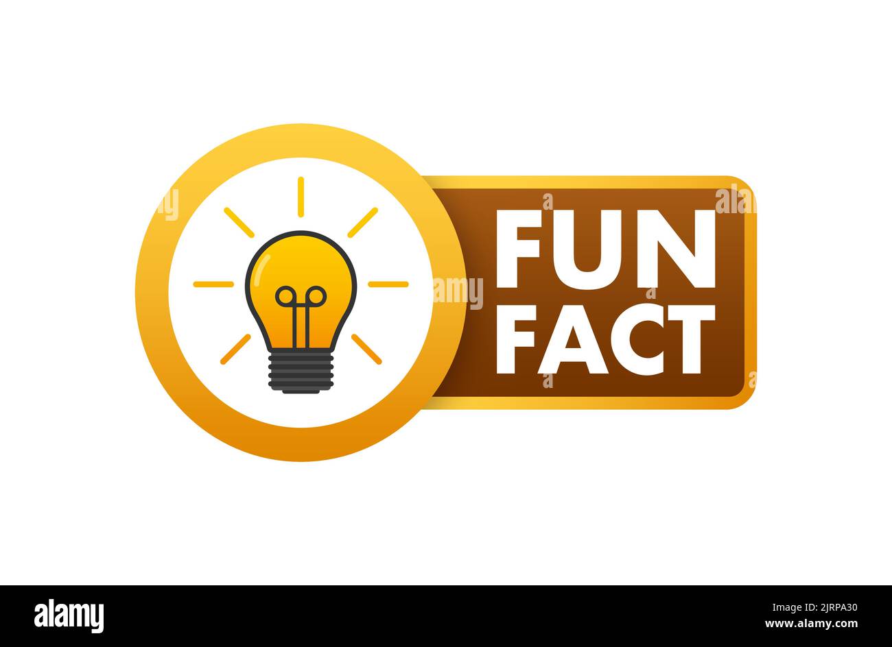 Fun fact label. light bulb. Vector stock illustration Stock Vector ... Fun fact label. light bulb. Vector stock illustration Stock Vector ...