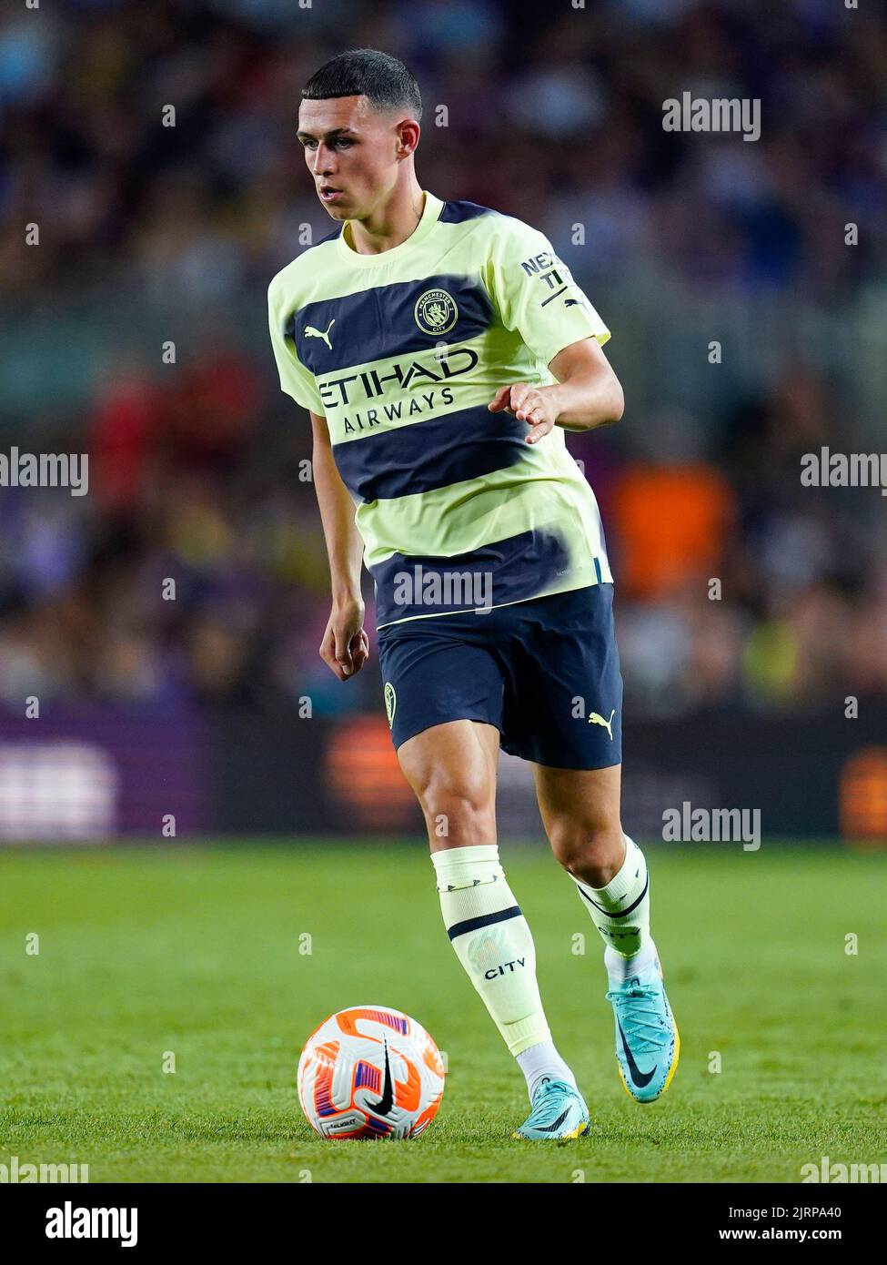 Phil Foden of Manchester City during the friendly match for the benefit ...