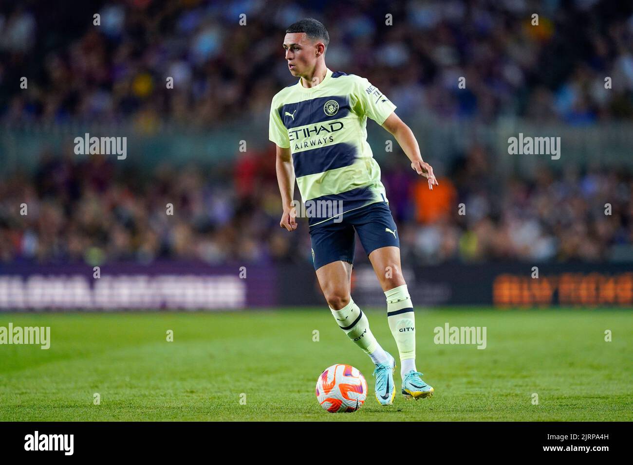 Phil Foden of Manchester City during the friendly match for the benefit ...