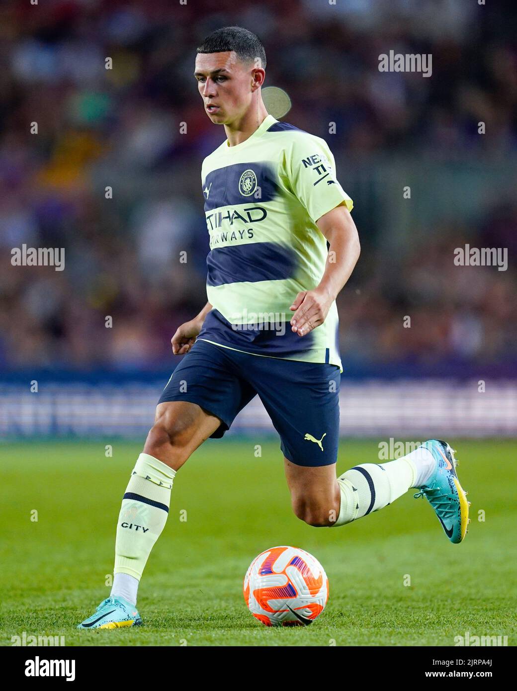 Phil Foden of Manchester City during the friendly match for the benefit ...