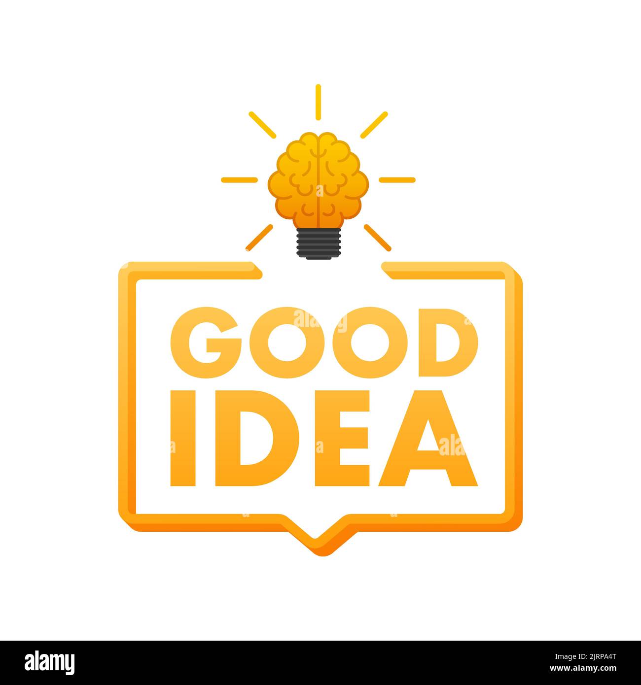 Good idea light bulbs. Creative business idea. Vector stock ...