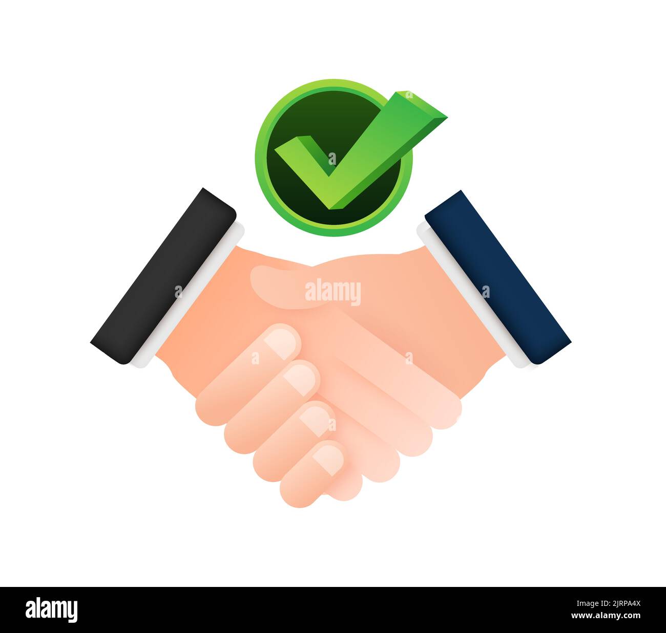 Farewell handshake Stock Vector Images - Alamy