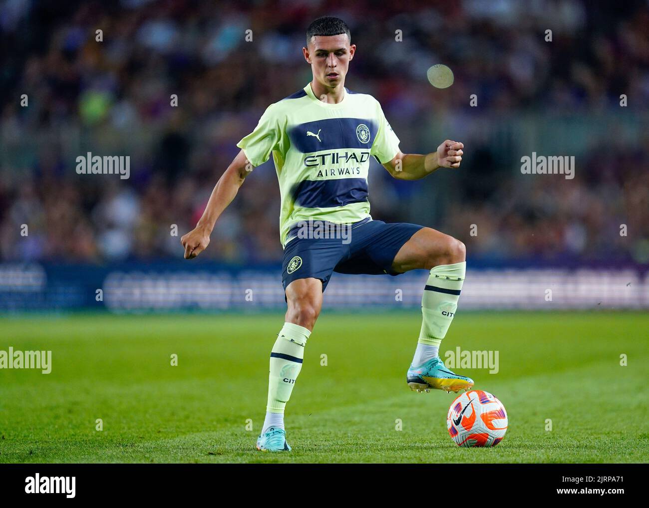 Phil Foden of Manchester City during the friendly match for the benefit ...
