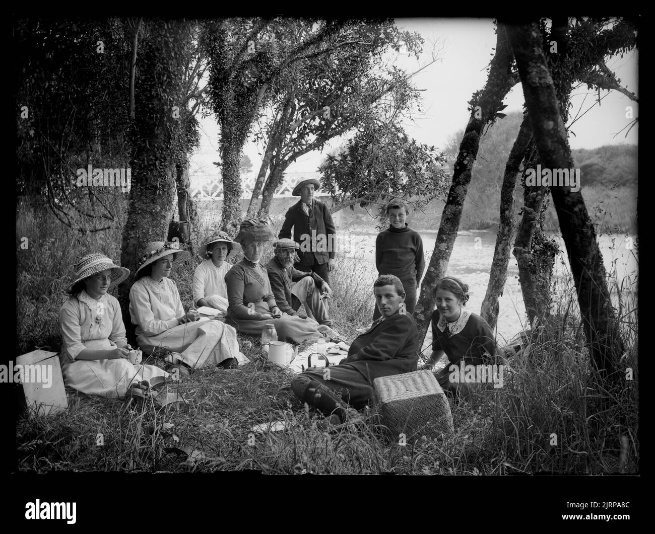 Lunch under the trees Stock Photo - Alamy