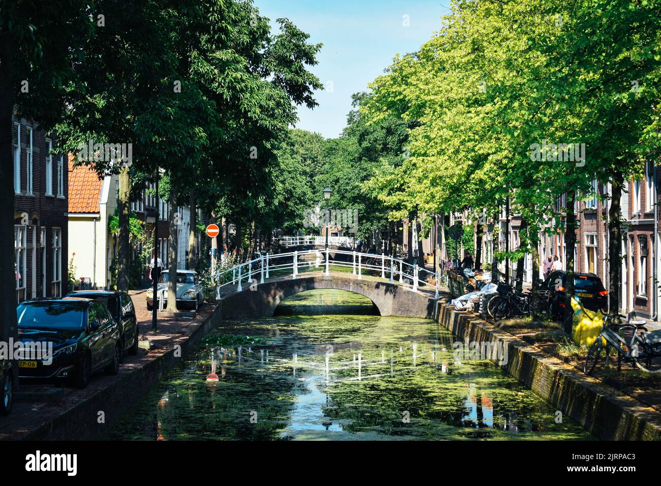 Summer tourism in Delft, Holland, The Netherlands Stock Photo - Alamy