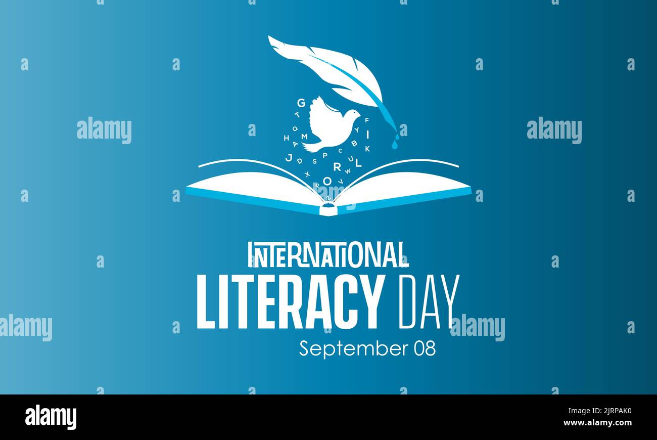 Vector illustration design concept of international literacy day ...