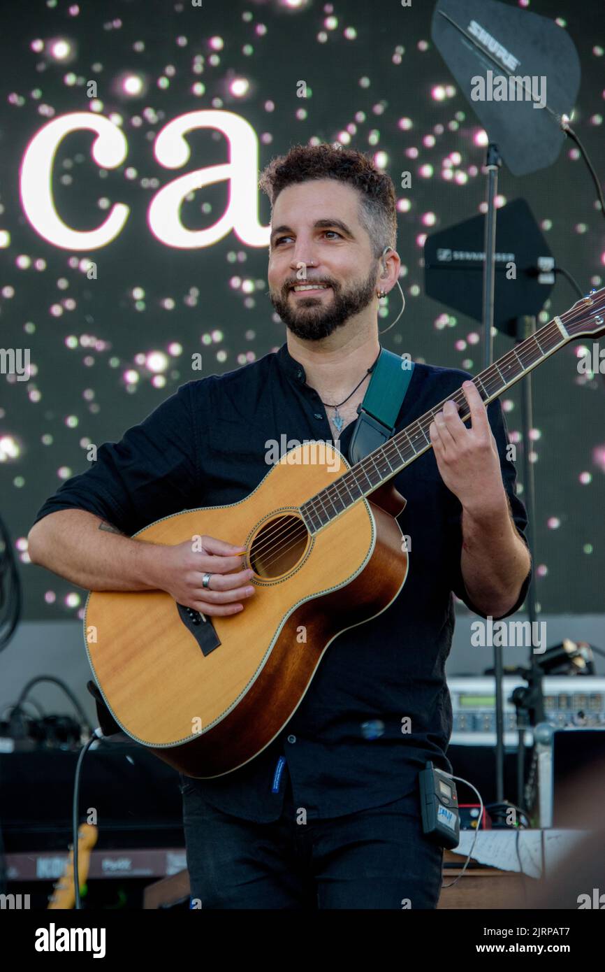 the portrait of the guitarist at Valeria Stoica live concert at ...