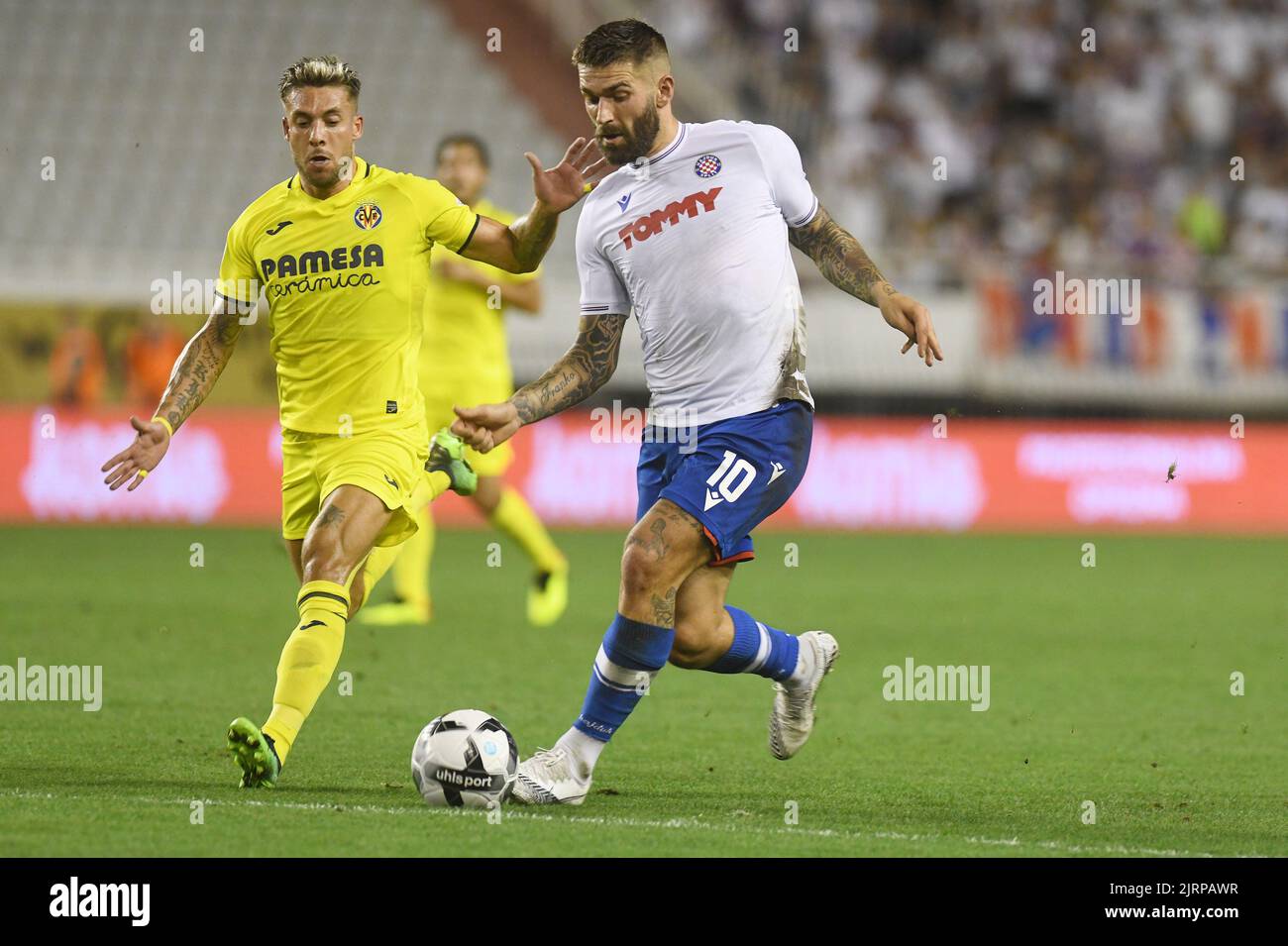 Marko Livaja of Hajduk in action during UEFA Europa Conference League ...