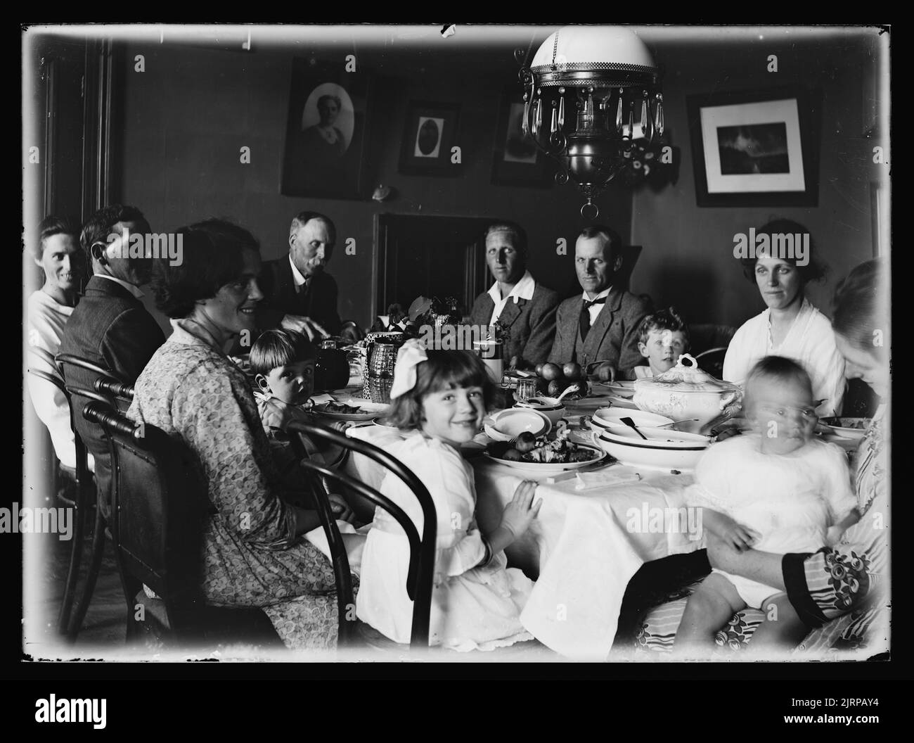 19th century dinner table Black and White Stock Photos & Images - Alamy