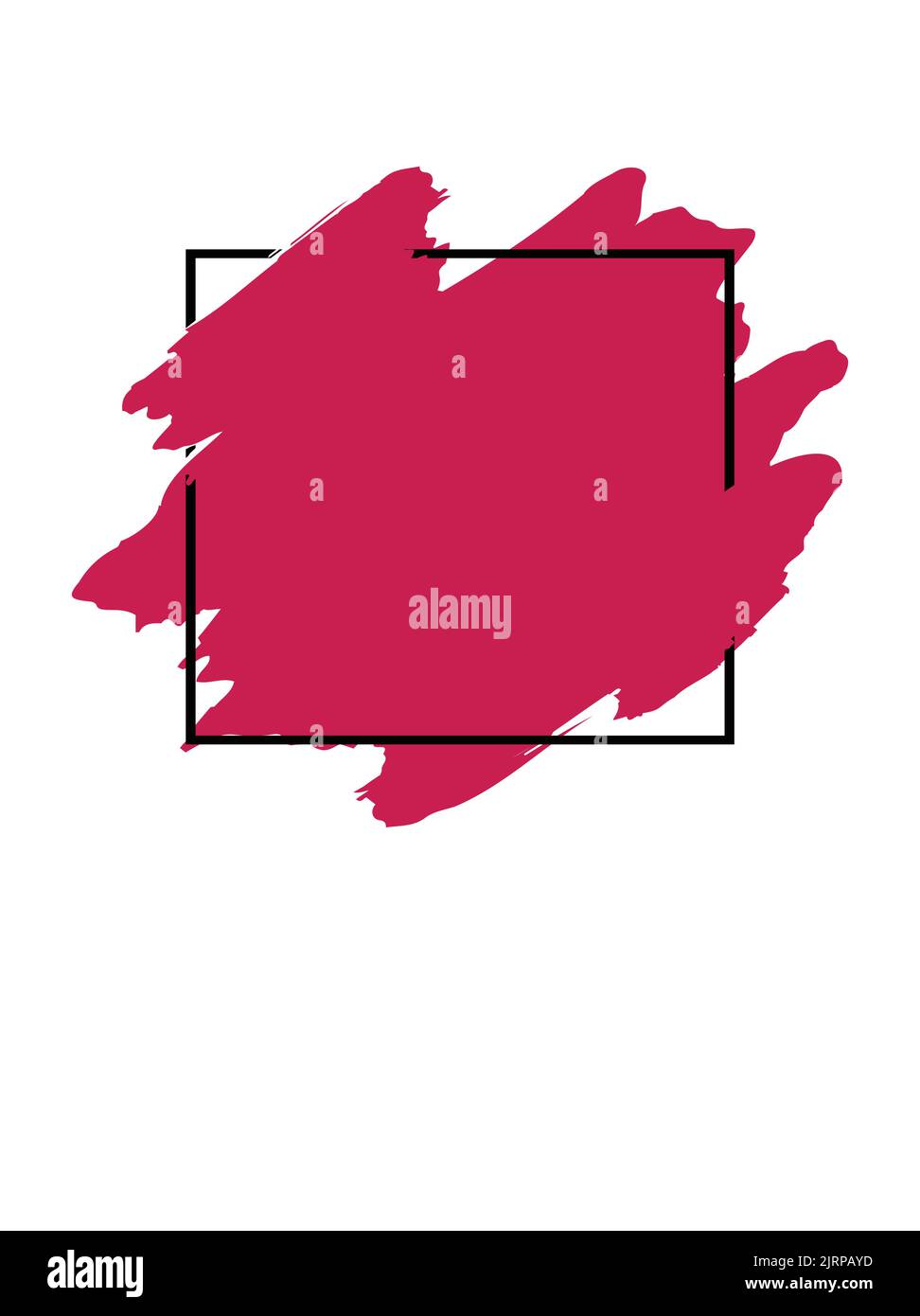 a creative banner square frame paint outside the lines Stock Vector ...
