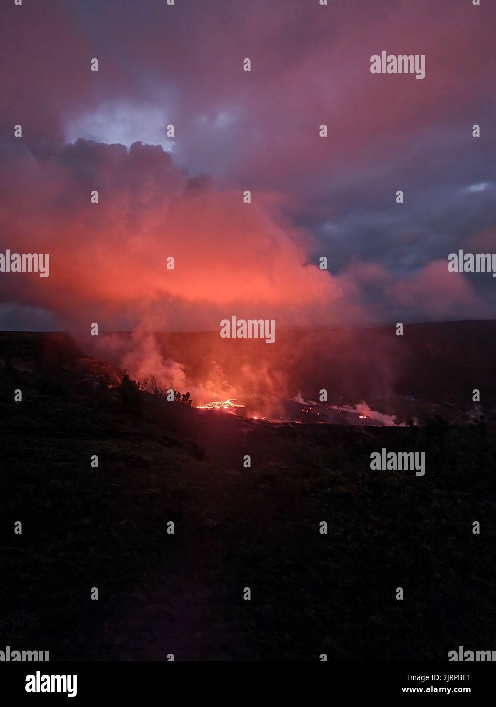 Amazing Kilauea Volcano Eruption Big Island Hawaii Stock Photo - Alamy